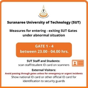 SUT announces measures for entering - exiting SUT Gates Center for ...