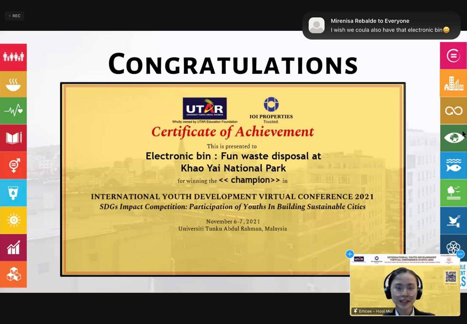 SUT student project won the 2021 Sustainable Development Goals Impact ...