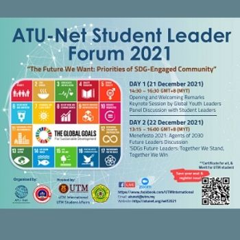 INVITATION TO THE ATU-NET STUDENT LEADER FORUM 2021 Center for ...