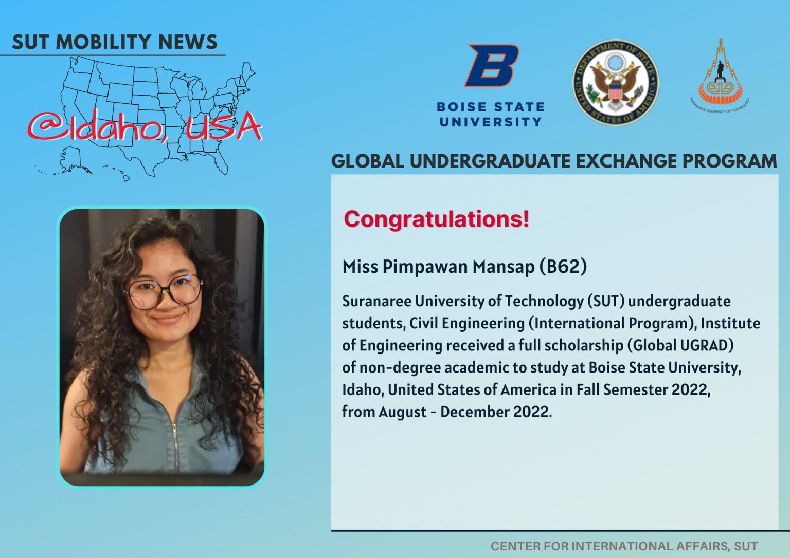 SUT Students Participate in Global UGRAD Exchange Program – Center for ...