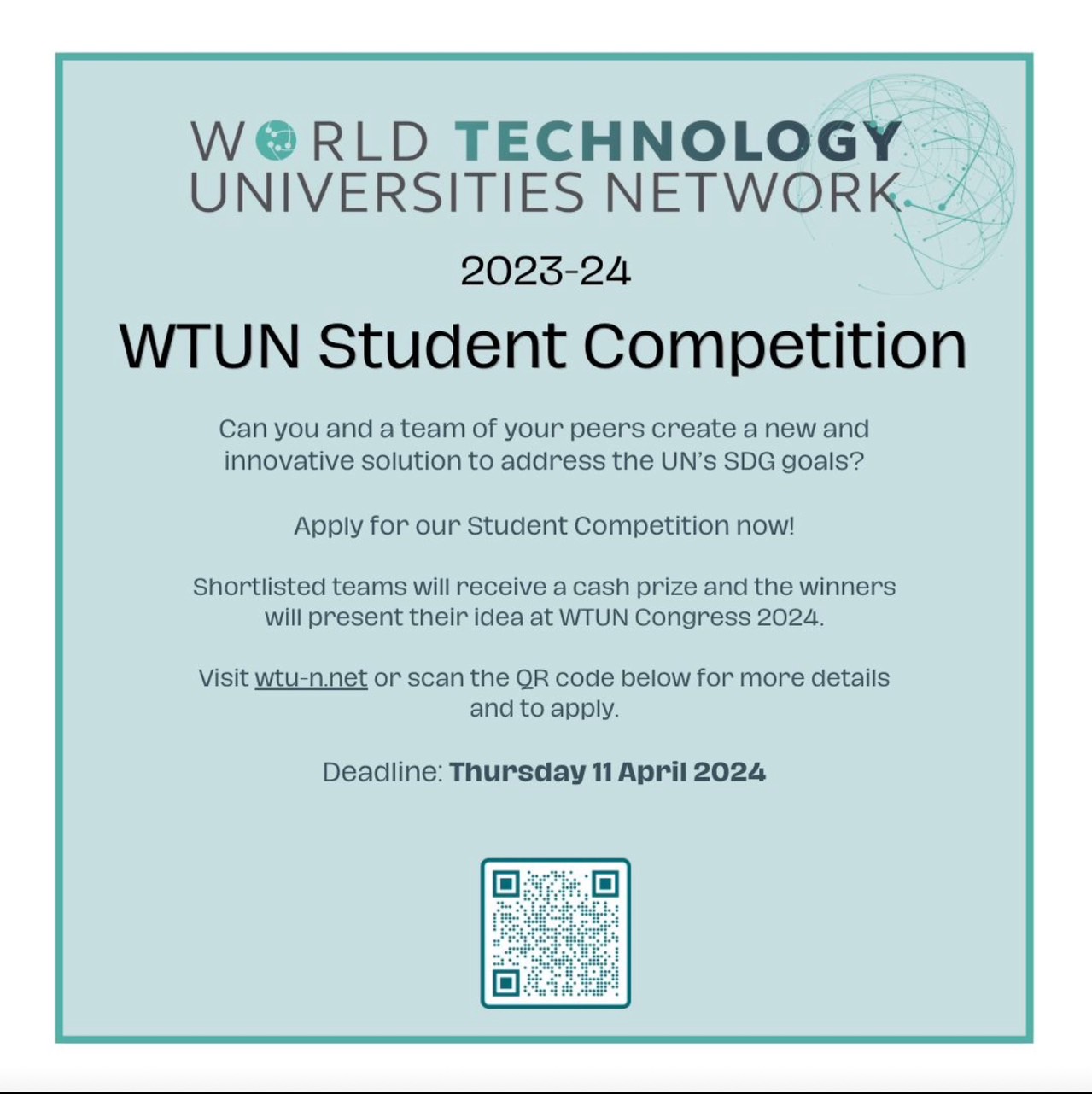 WTUN Student Competition 2024, Deadline: April 11, 2024 Center for ...