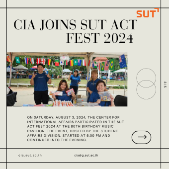 CIA joins SUT Act Fest 2024, August 03, 2024 Center for International ...