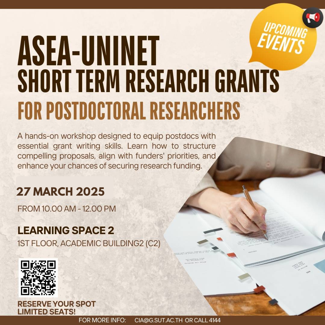 ASEA-UNINET Launches Short-Term Research Grants Workshop for Postdocs ...