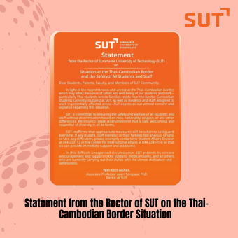 Statement from the Rector of SUT on the Thai–Cambodian Border Situation ...